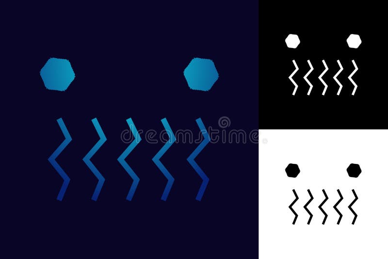 Human Droid Robot Services Logo Template Stock Vector - Illustration of ...