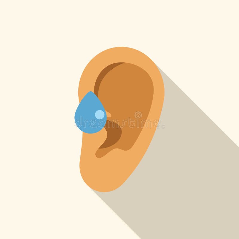 Human Ear with a Blue Drop Falling from it As a Metaphor for Sadness ...