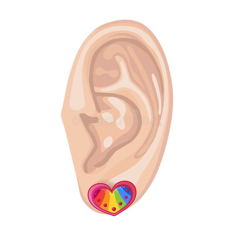 Earlobe Closeup Stock Illustrations – 42 Earlobe Closeup Stock ...
