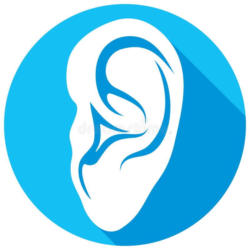 Human ear flat icon stock vector. Illustration of cartilage - 207169080