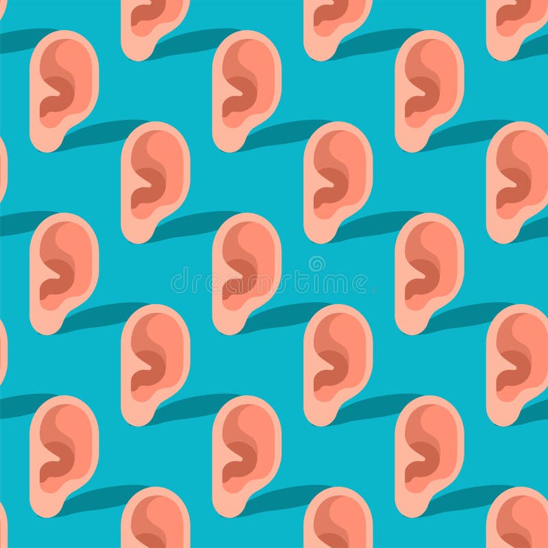 Human Ear Pattern Stock Illustrations – 906 Human Ear Pattern Stock ...
