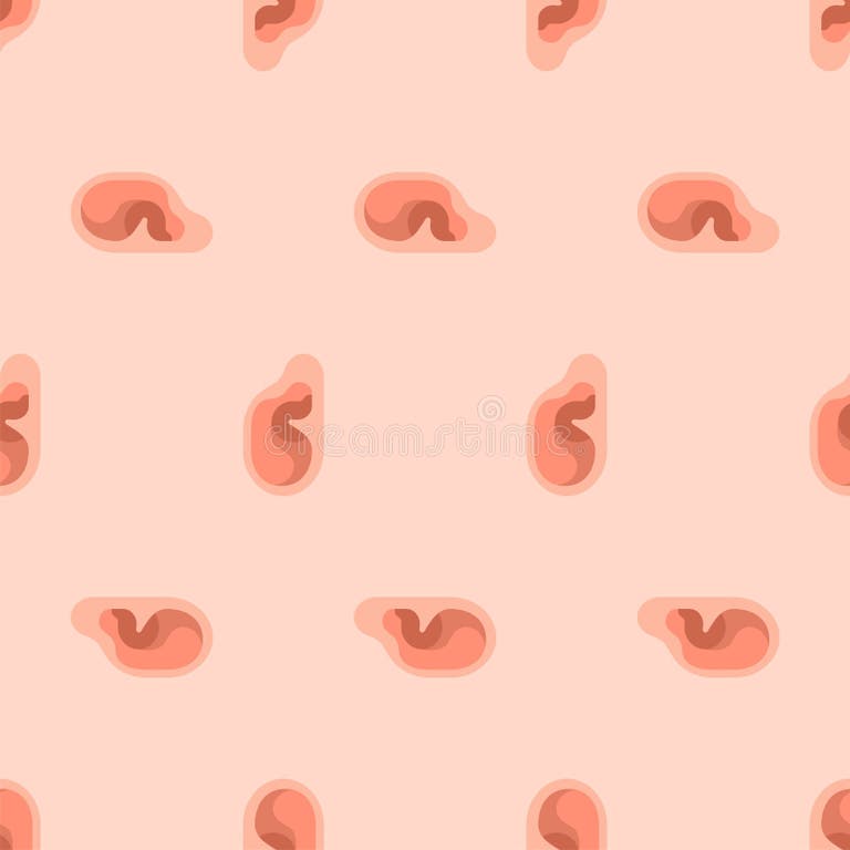 Human Ear Pattern Stock Illustrations – 906 Human Ear Pattern Stock ...