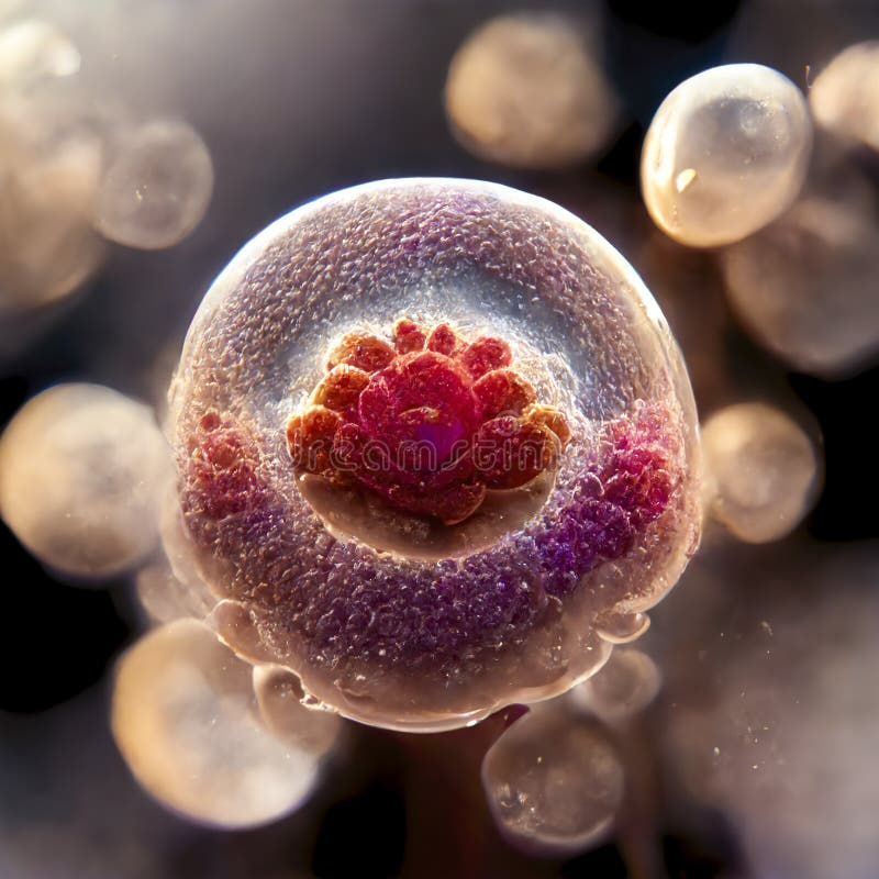 Human embryo, illustration stock illustration. Illustration of stem ...