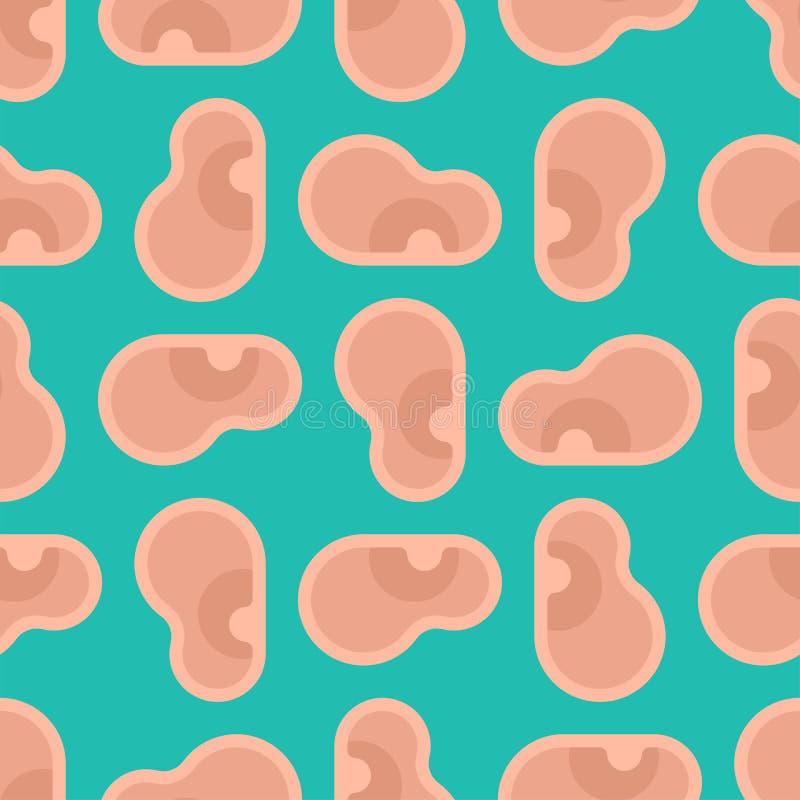 Human Ears Set. Realistic Hand Drawn Vector Stock Vector - Illustration ...