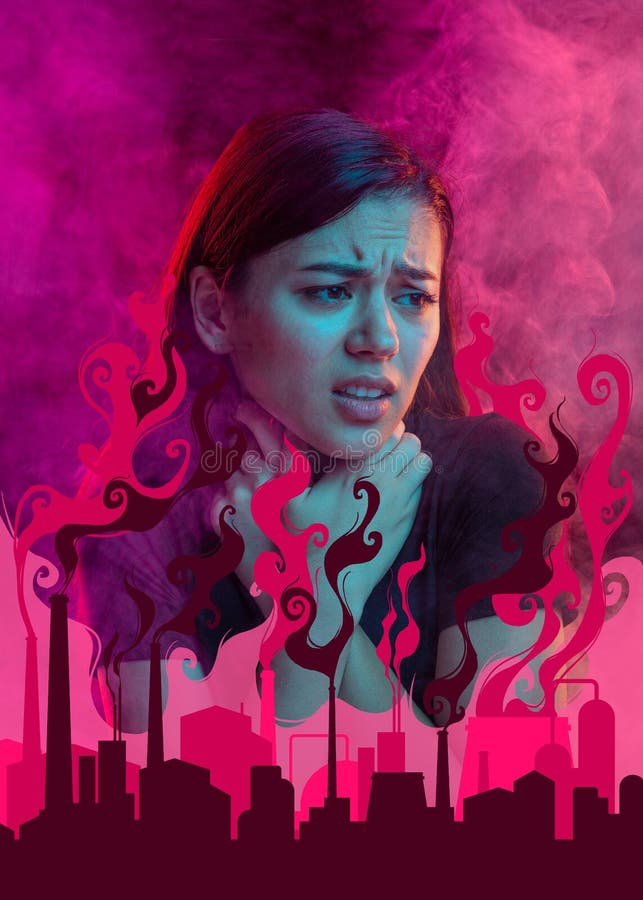 Human and Eco Problems. Contemporary Art Collage, Modern Creative ...