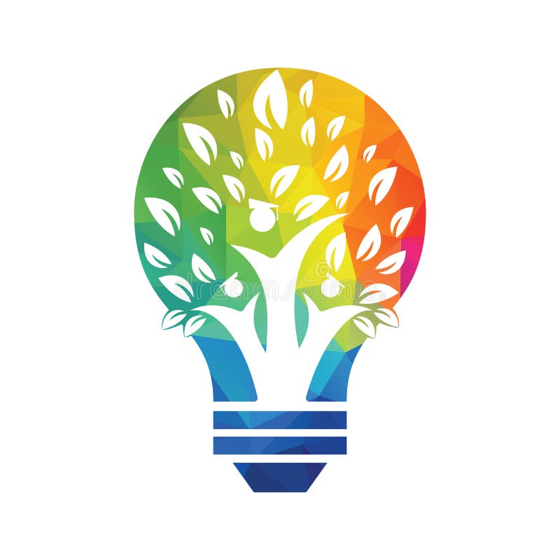 Human Education Tree Concept Logo Design Template. Stock Vector ...