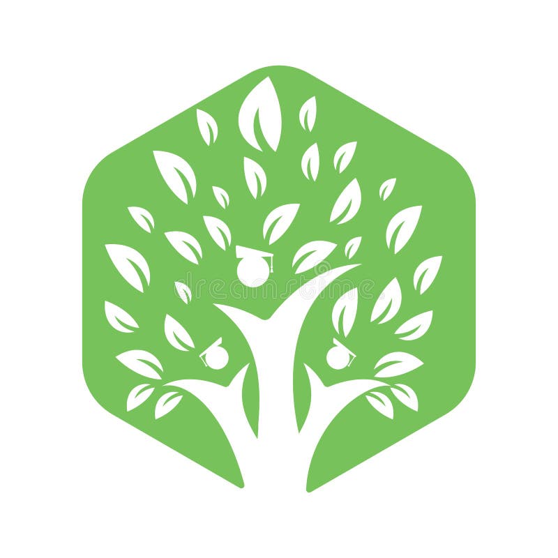 Human Education Tree Concept Logo Design Template. Stock Vector ...