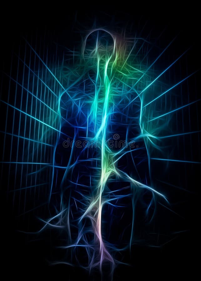 Human eternal energy stock illustration. Illustration of silhouette ...