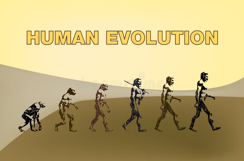 Human evolution stock vector. Illustration of people, artistic - 8298587