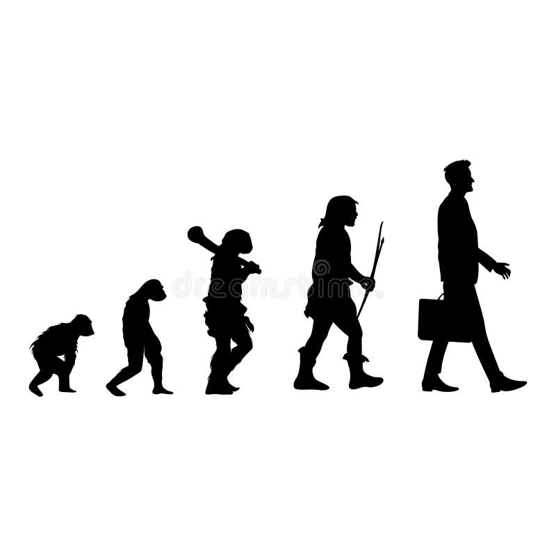 Homo Human Evolution Stock Illustrations – 543 Homo Human Evolution ...