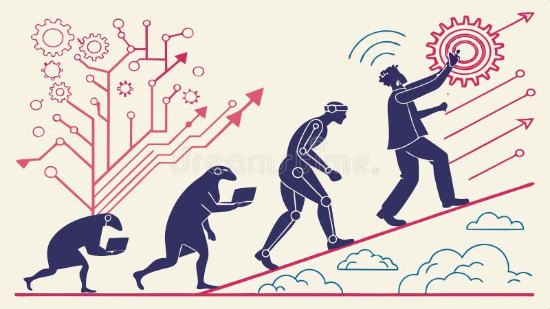 Human Evolution with Gears, Progress and Technological Advancement ...