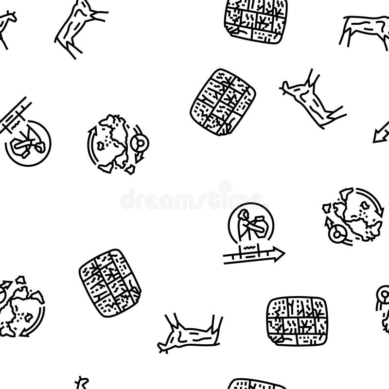 Human Evolution Man Caveman Seamless Pattern Stock Illustration ...
