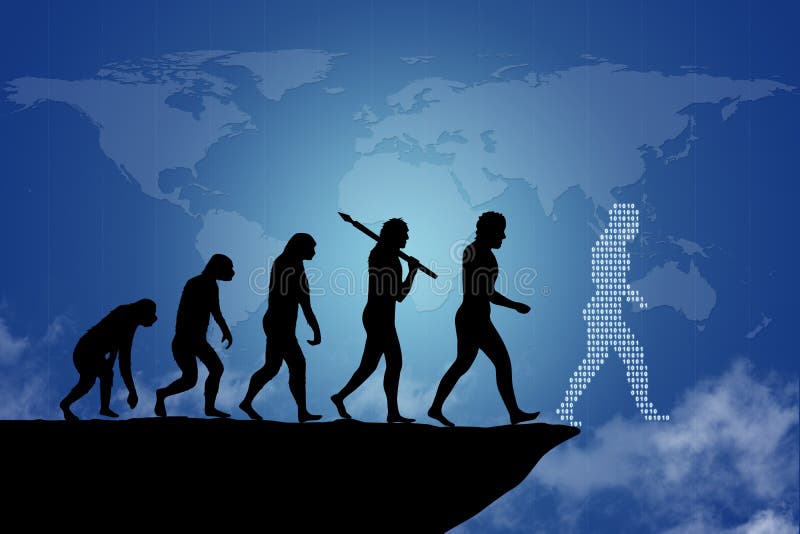 Human evolution stock illustration. Illustration of body - 51922362