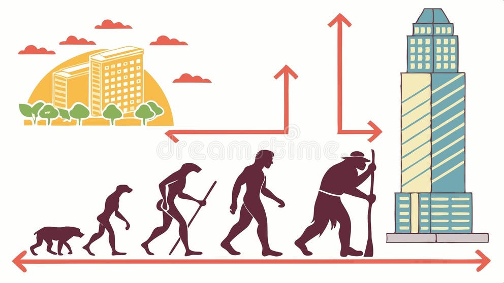 Human Evolution and Skyscrapers, Progress and Modern Development ...