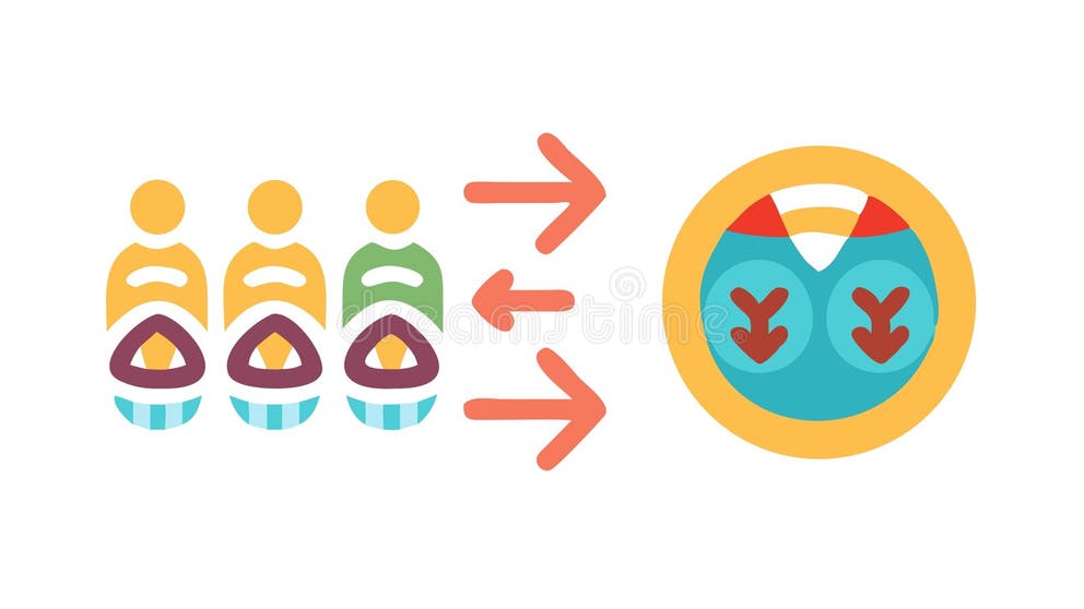 Human Evolution Stages Icon for Personal Growth and Development, Vector ...