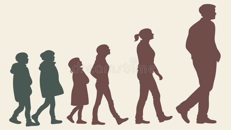 Human Evolution Stages Vector, Progress, History, and Development ...