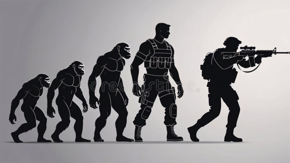 Human Evolution and Warfare: from Ape To Soldier, a Visual ...