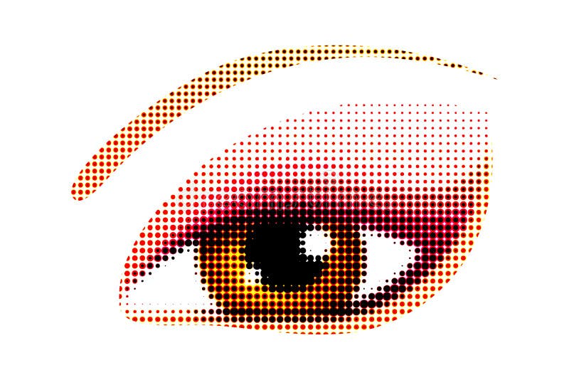 Vector eye stock vector. Illustration of black, rasterized - 7023992