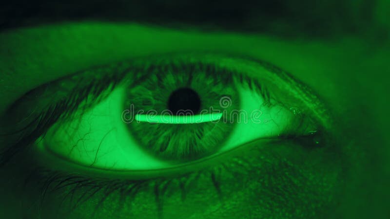 Human Eye Identification Scan Technology Interface 4K Stock Video ...