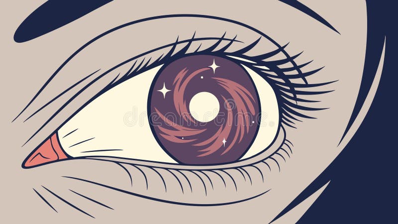 Human Eye Close-up, Detailed Iris, Vision and Perception Illustration ...