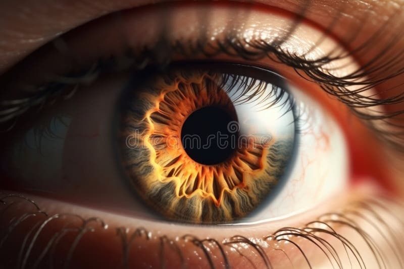 Human Eye Close-up. Generative AI. Stock Illustration - Illustration of ...