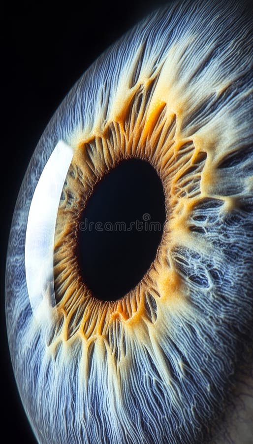 Human Eye Close-Up, Iris Detail, Biometric Security and Identification ...