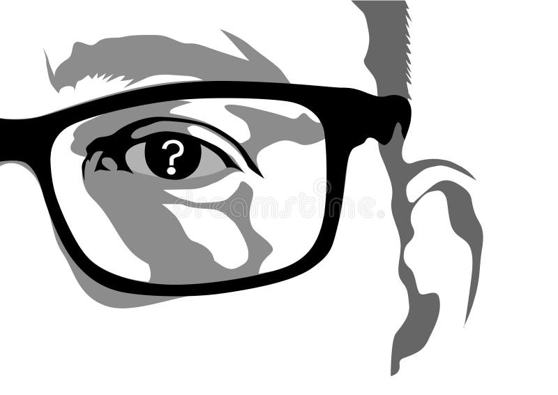 Question Mark Eye Stock Illustrations – 666 Question Mark Eye Stock ...