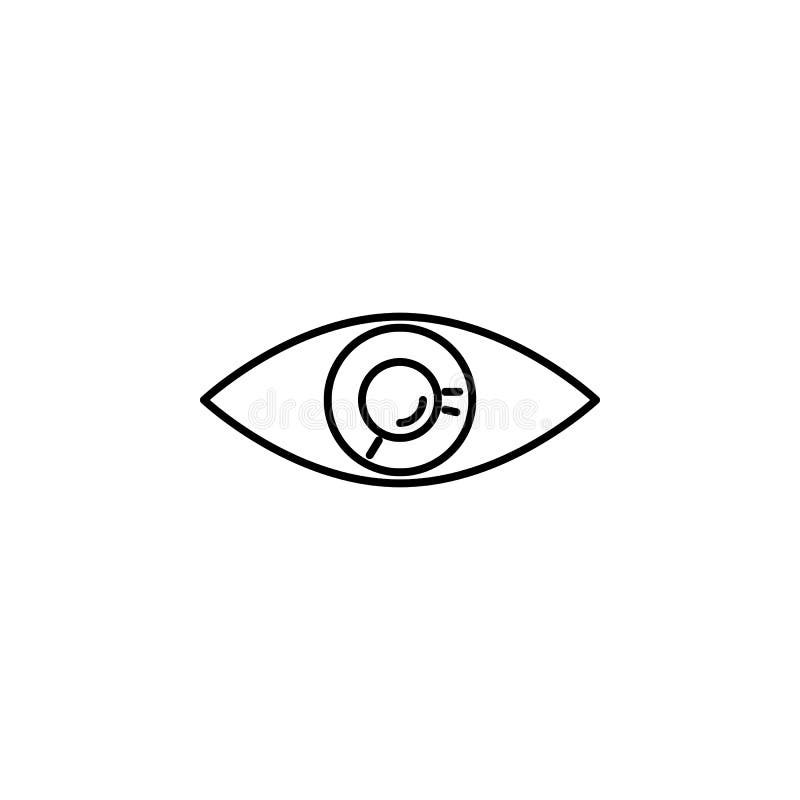 Human Eye Icon. Element of Medicine for Mobile Concept and Web Apps ...