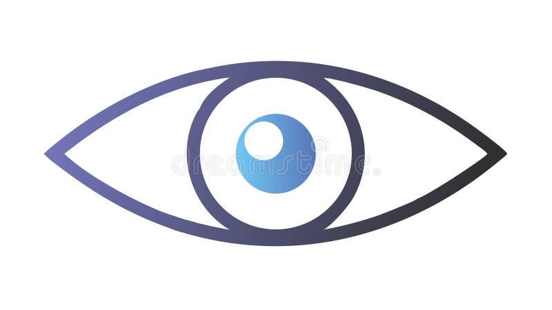 Human Eye Icon, Vision and Perception Symbol, Vector Design Generative ...
