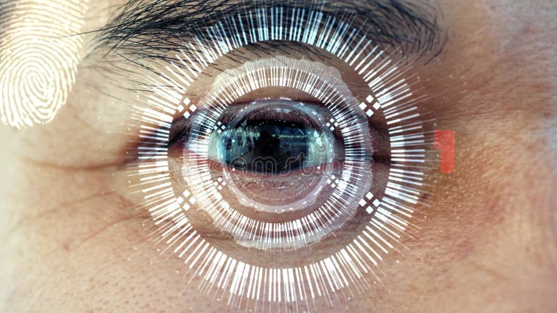 Human Eye Identification Scan Technology, 3d Rendering Stock Video ...