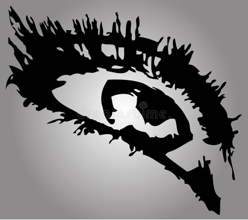 Human Eye Looking Up stock vector. Illustration of vector - 5049258