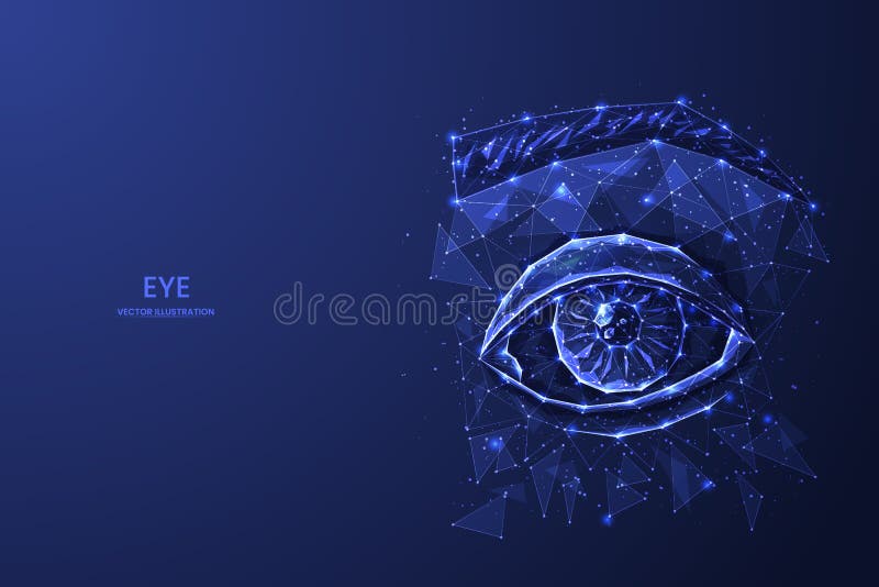 Human Eye Low Poly Concept Vector Illustration. Stock Vector ...