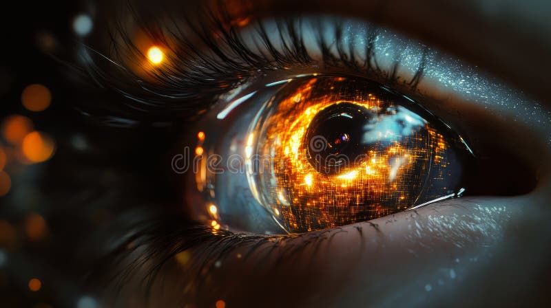 Human Eye with Nanotechnology Enhanced Vision, Augmented Reality ...
