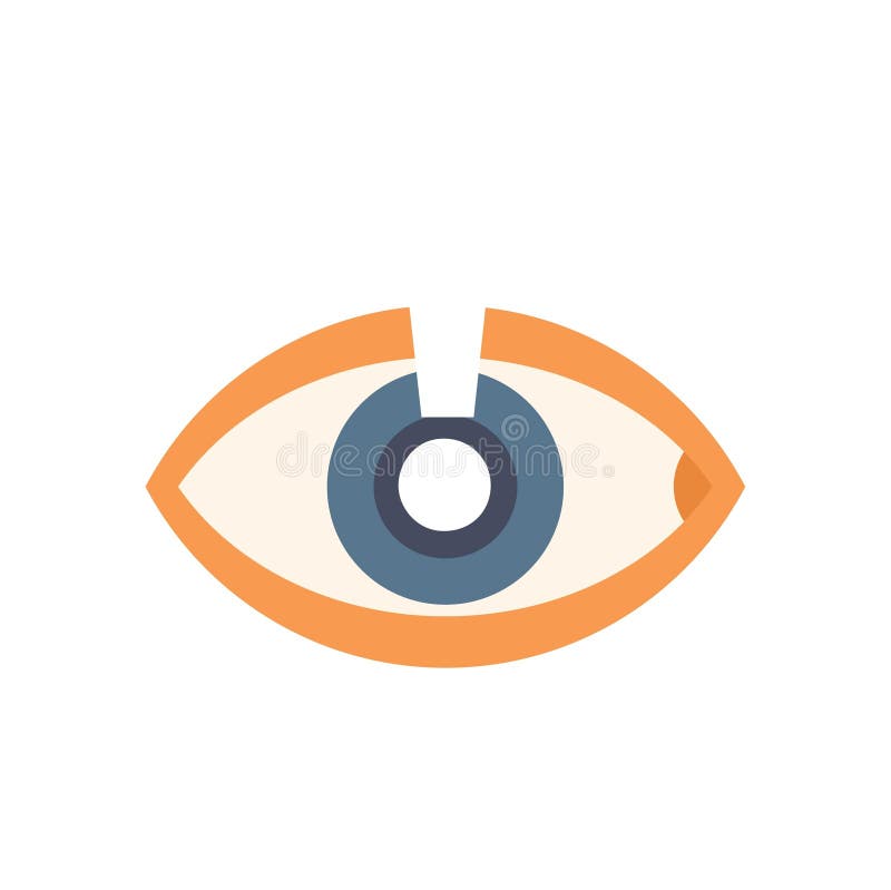 Human Eye Observing Looking Watching Vision Optical Concept Icon Stock ...