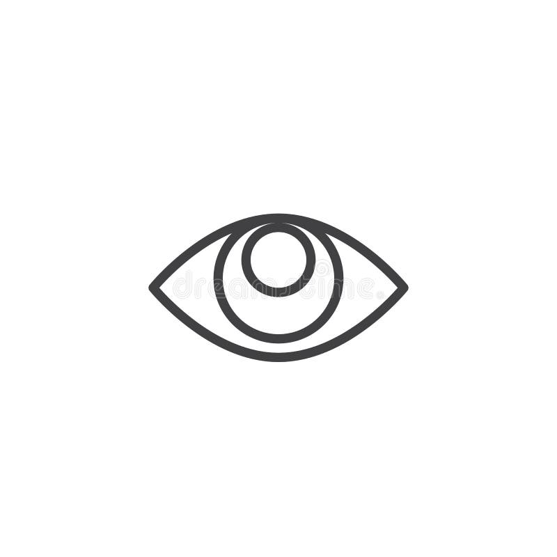 Human Eye Icon, Simple Style Stock Vector - Illustration of symbol ... Human Eye Icon, Simple Style Stock Vector - Illustration of symbol ...