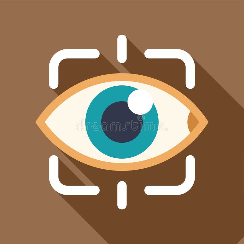 Human Eye Scanning with Focus on Security and Access Stock Illustration ...