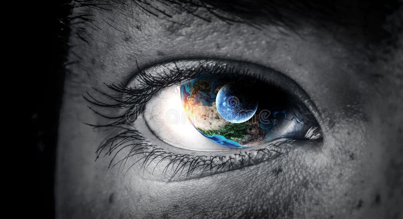 Human Eye and Space. Elements of this Image Furnished by NASA Stock ...
