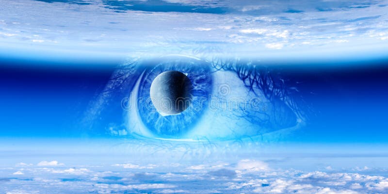 Human Eye and Space. Elements of this Image Furnished by NASA Stock ...