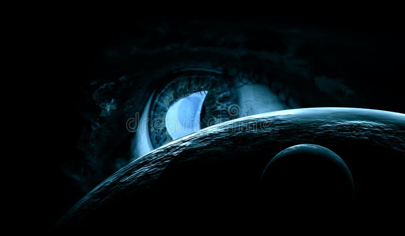 Human Eye and Space. Elements of this Image Furnished by NASA Stock ...