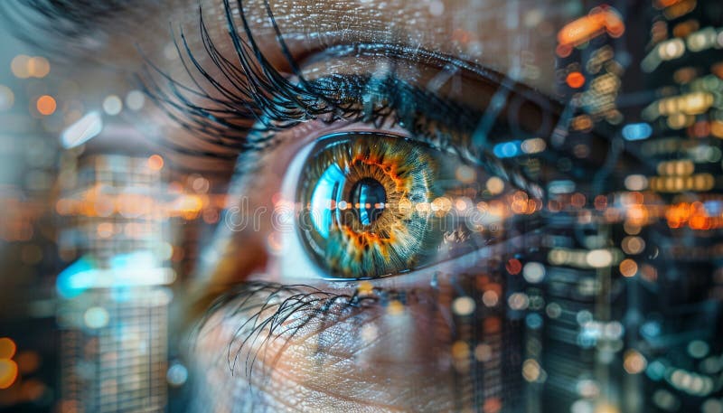 The Human Eye Symbolizing Cybersecurity and Privacy in Modern Business ...