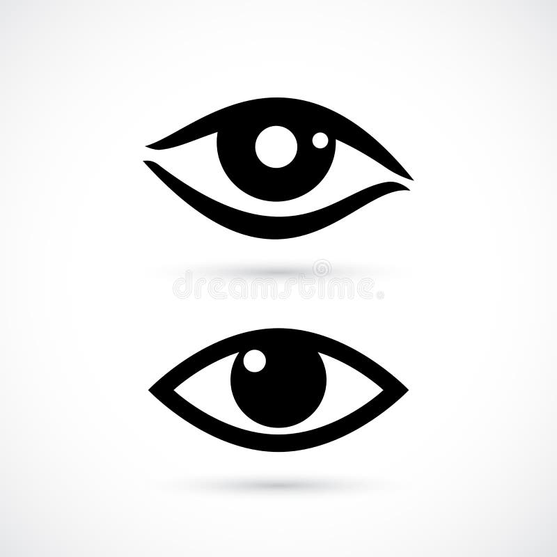 Human eye vector icon stock vector. Illustration of eyelid - 95927937
