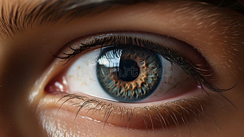 Human Eye, Vision, Clear Eyesight Stock Illustration - Illustration of ...