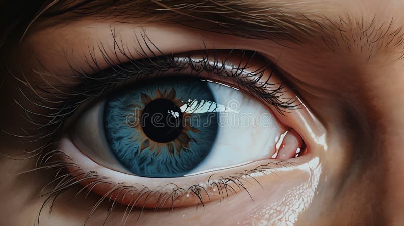 Human Eye, Vision, Clear Eyesight Stock Illustration - Illustration of ...