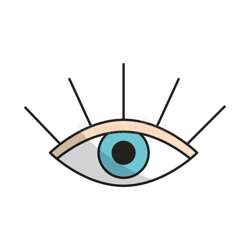 Human eye icon stock vector. Illustration of human, iris - 213191016