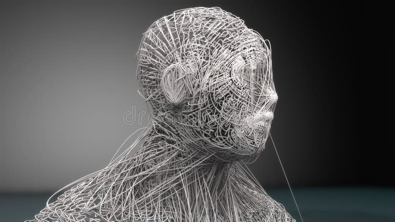 Human face art portrait stock illustration. Illustration of modern ...