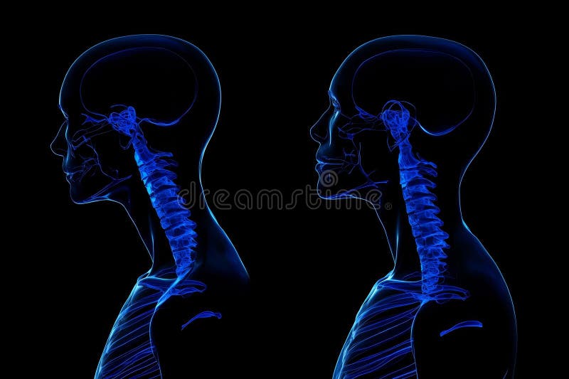 Human Face in Blue Colors, Generative AI Concept Stock Image - Image of ...