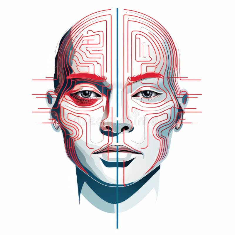 Cyborg Women: Futuristic Illustration with Bold Patterns and Typography ...