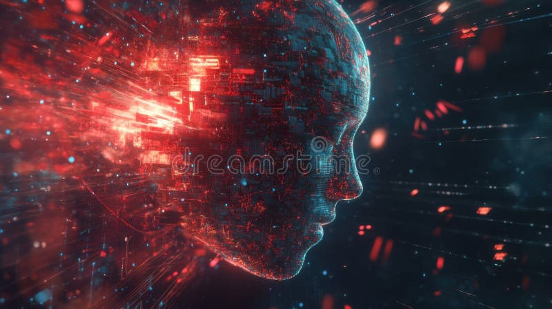 Digital Representation of a Human Face with Abstract Technology ...