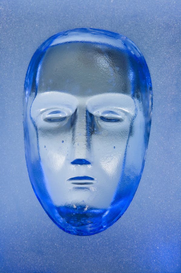 Human Face In Glass Block Picture. Image: 5499500