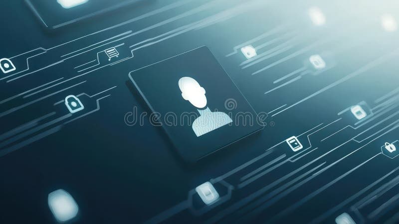 Human Face Integrated with Social Media Icons, Visualizing Digital ...